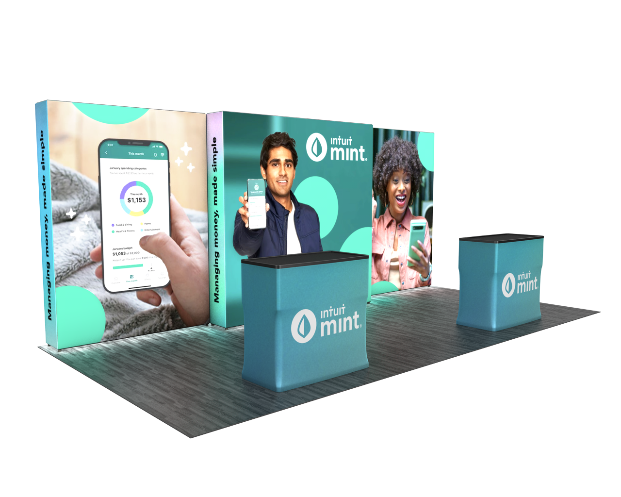 Casonara 360 Backlit Trade Show Display Kit - 20.05 | Trade Show Booth Display | MODdisplays